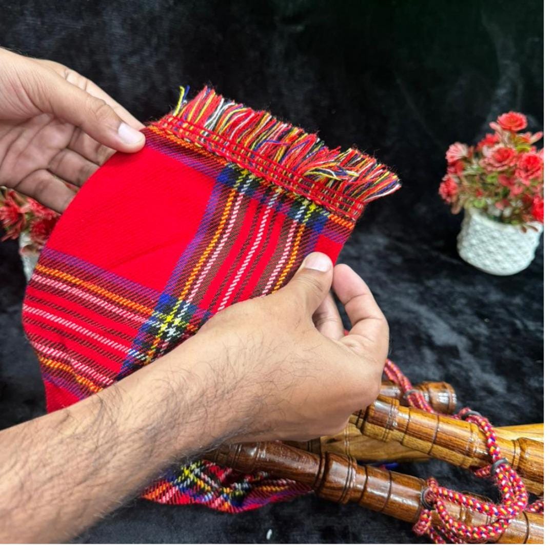 Mini Bagpipes Rosewood Irish Royal Stewart Cover Beginner Kids Set With ...