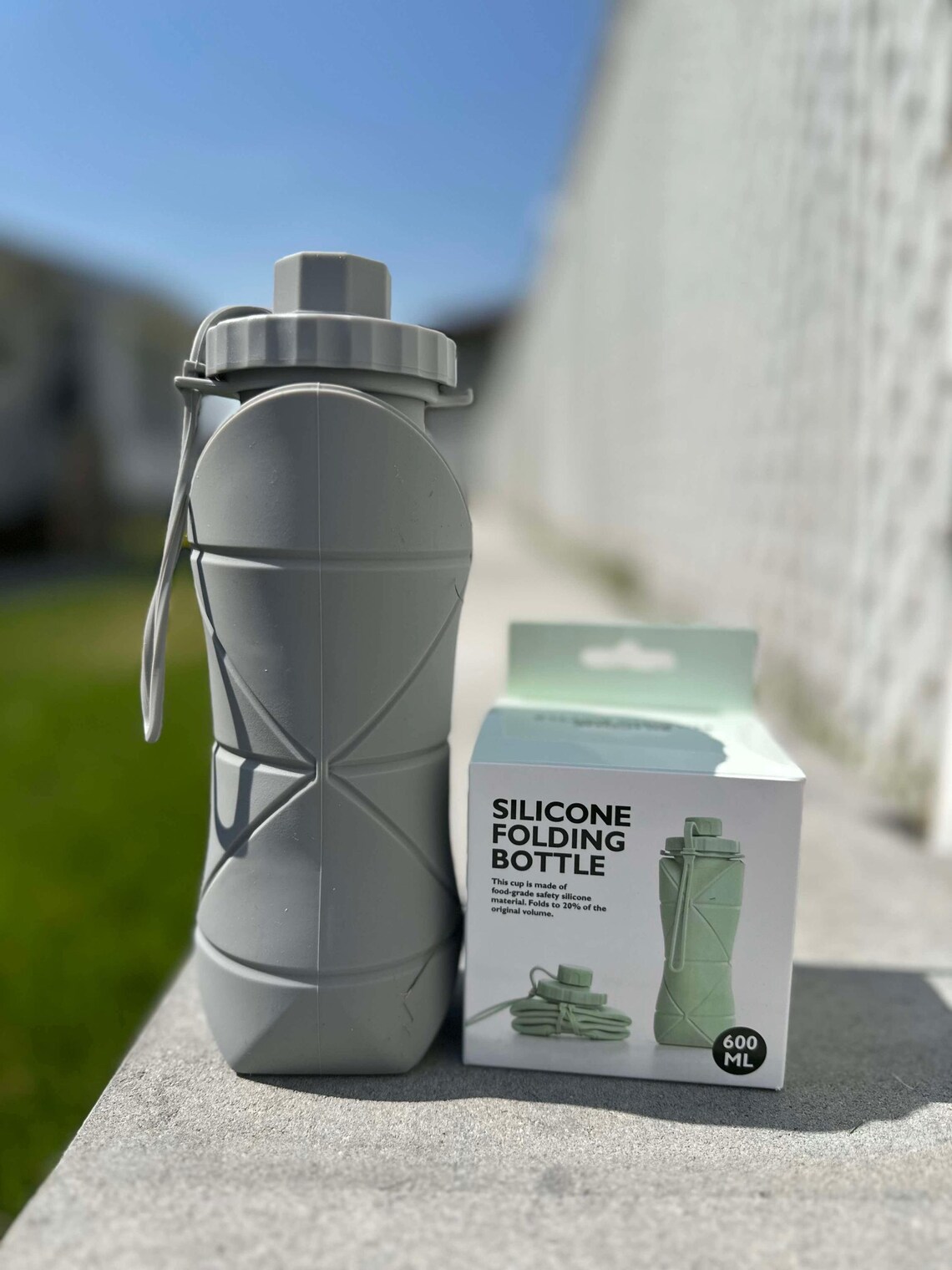 Foldable, Collapsible & Reusable Water Bottle - Etsy