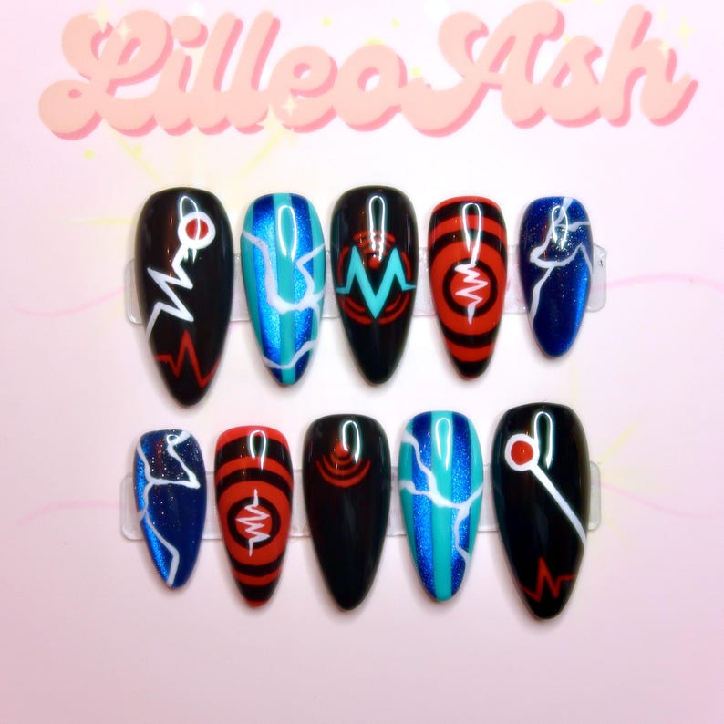 Trust Us | Vox Hazbin Hotel Inspired Press-on Nails | Hand Painted Full ...