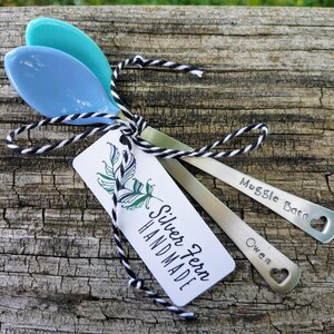 Hand Stamped Baby Spoons Satin Finish / Baby Name Silicone Spoon ...
