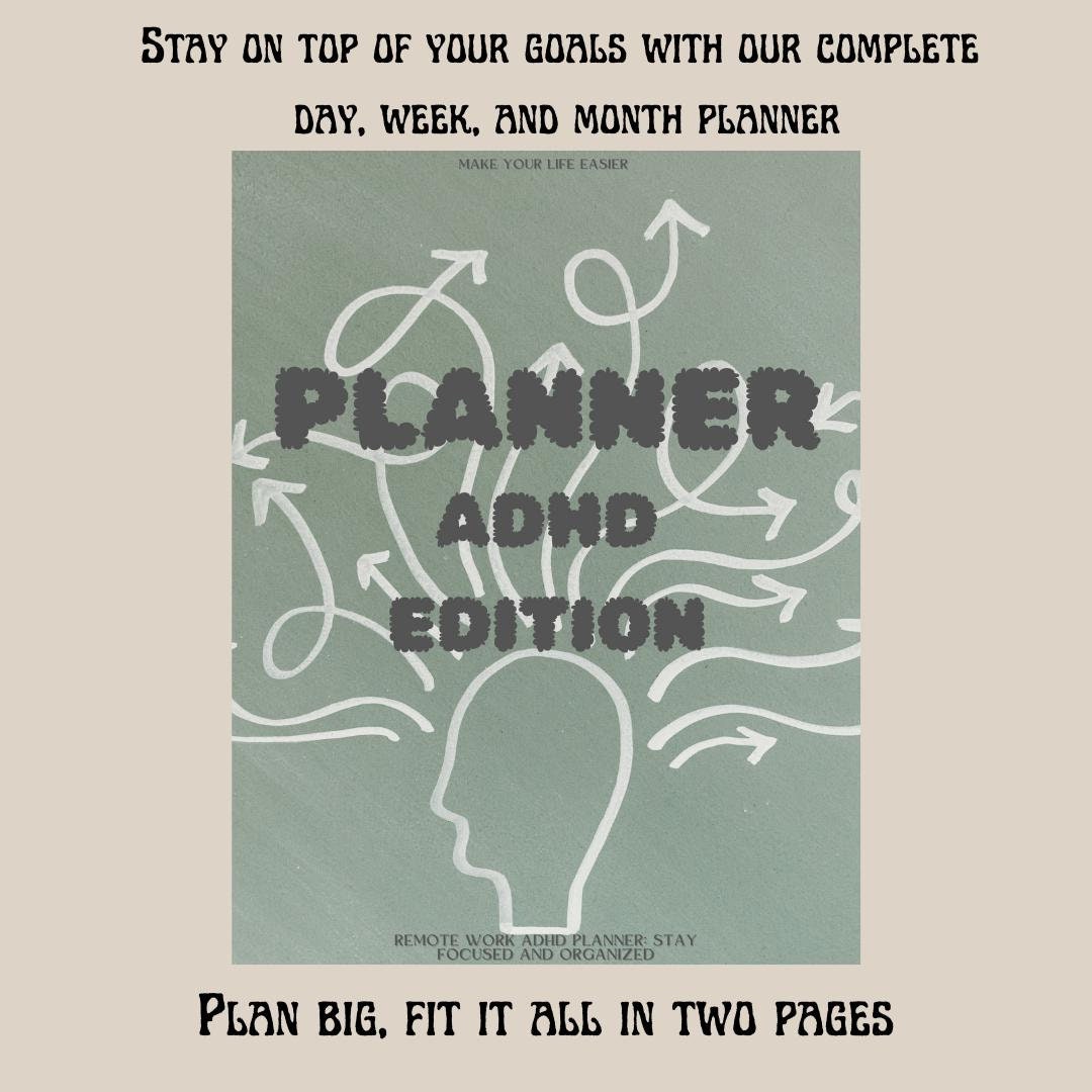 Best ADHD Planner. Hourly, Daily, Monthly, Yearly, Download Now. Only 6 ...