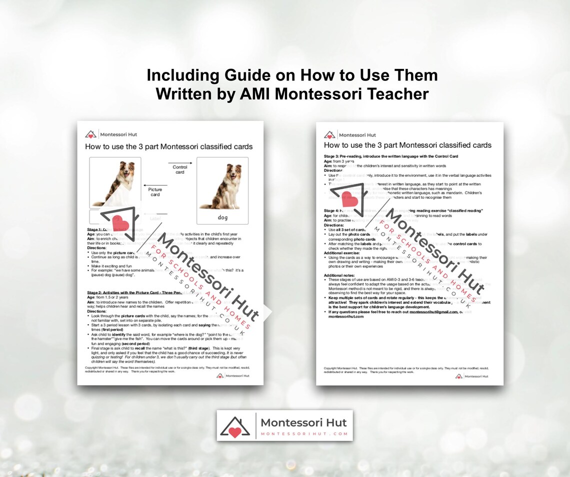 20 Christmas Traditions - Montessori Cards • Flash Cards • Three Part ...