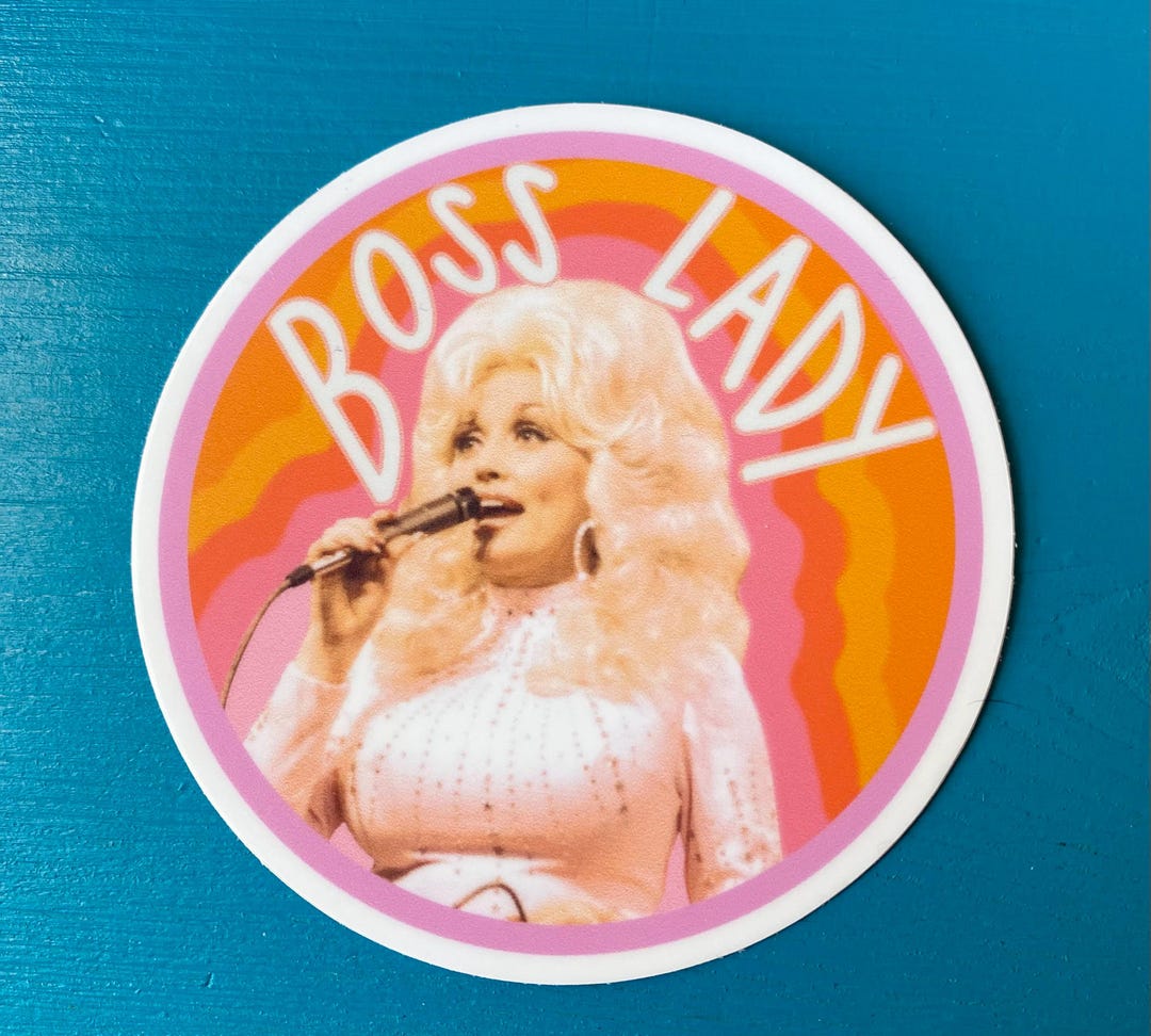 Vinyl Dolly Parton Boss Lady Sticker - Etsy