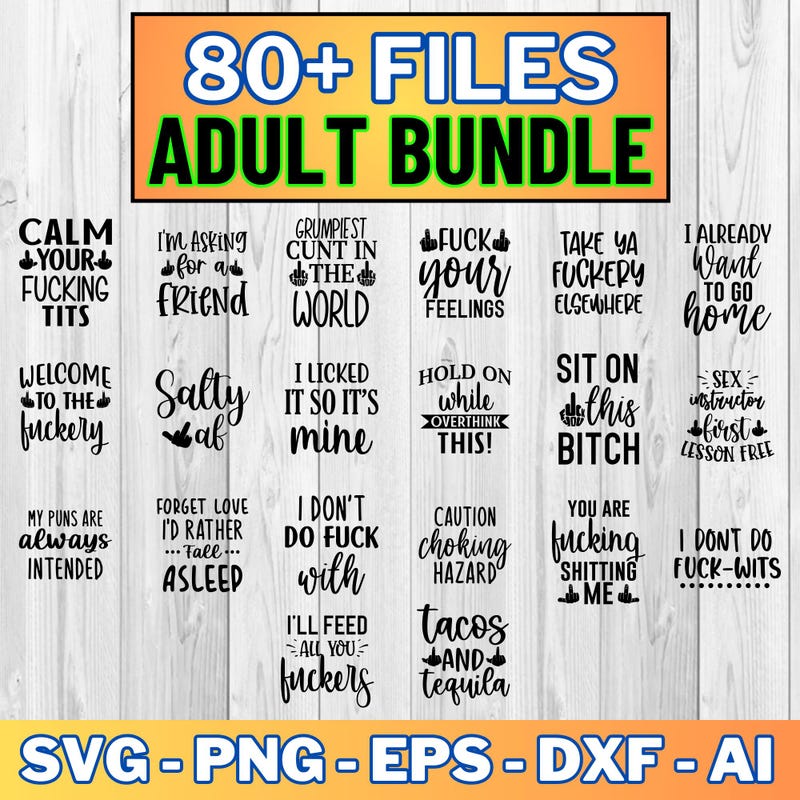 Inappropriate Svg - Etsy