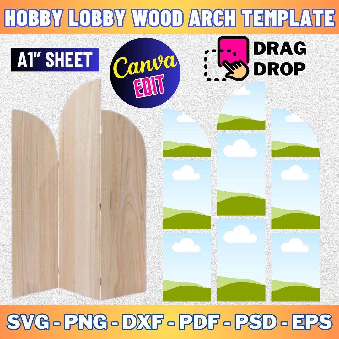 Hobby Lobby Wood Arch Panel Backdrop Template, Hobby Lobby Backdrop ...
