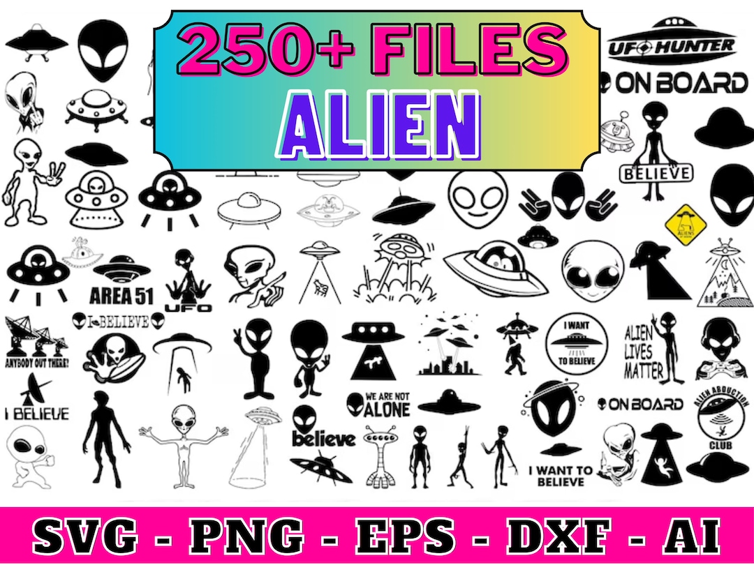 Alien SVG Bundle: UFO Vector Graphics (instant Download) - Etsy