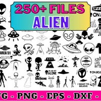 Alien Svg - Etsy