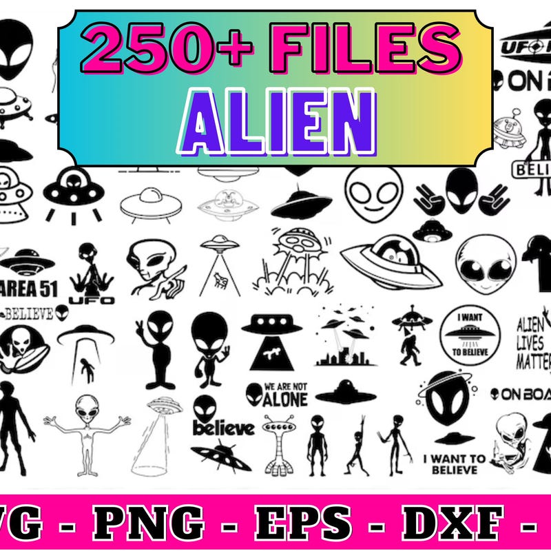 Alien Svg - Etsy