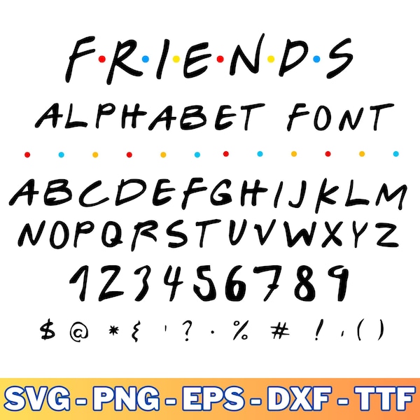 Friends Font - Etsy