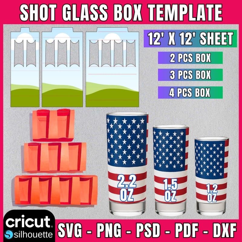 Shot Glass Box - Etsy