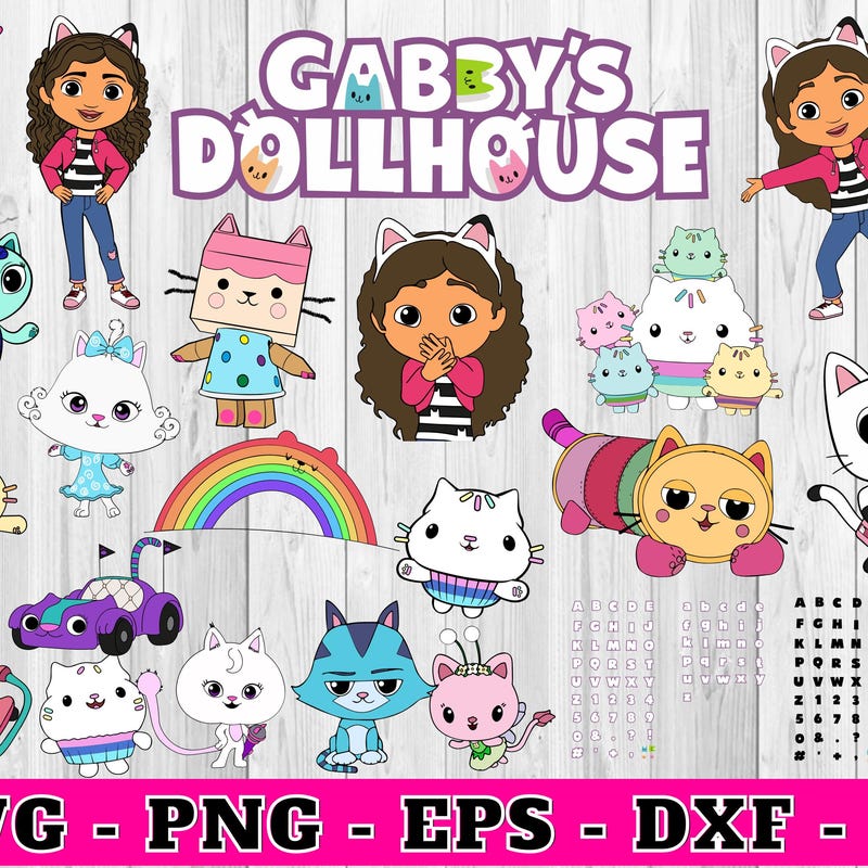 Gabby Dollhouse Svg - Etsy