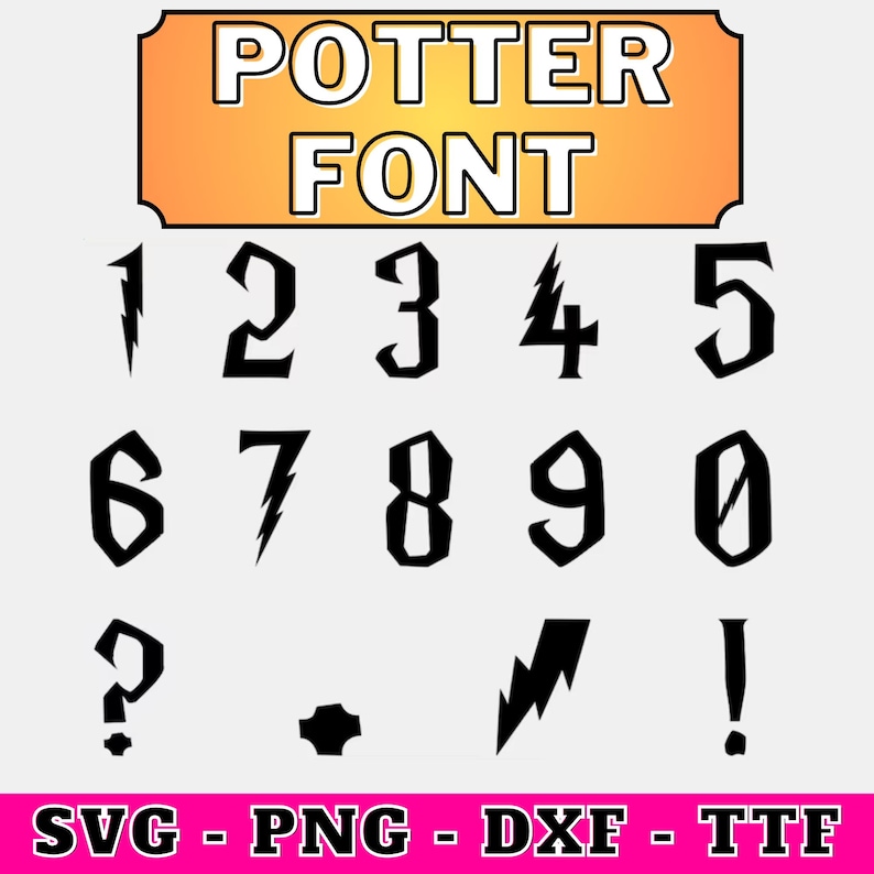 Wizard Font SVG: Potter Style Alphabet Letters (digital Download) - Etsy