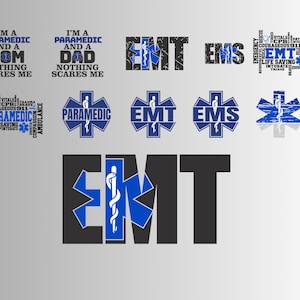 Paramedic Svg Bundle / EMT Svg / EMS Life Svg / Ambulance Emblem ...