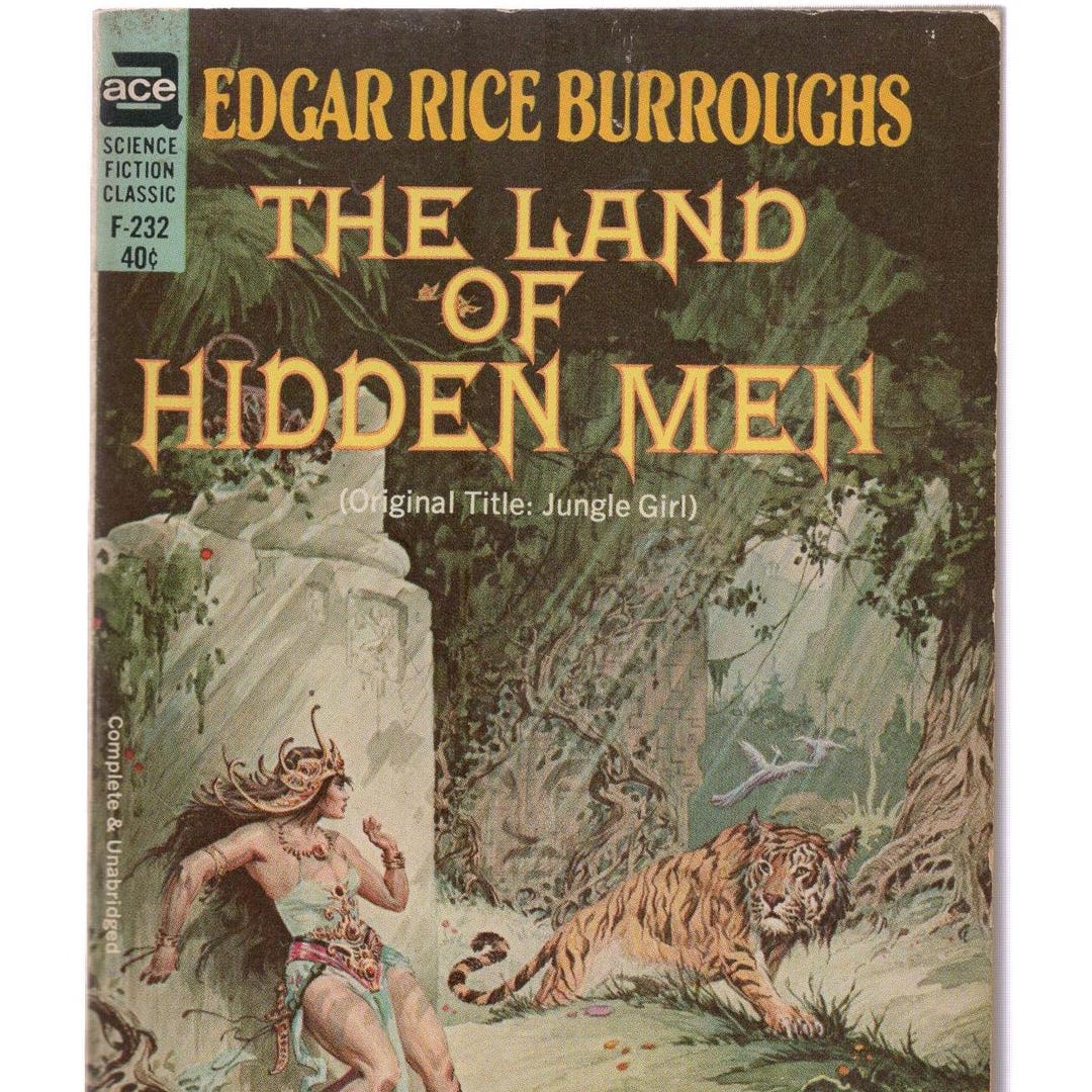 The Land of Hidden Men by Edgar Rice Burroughs Ace Books F-232 1963 ...