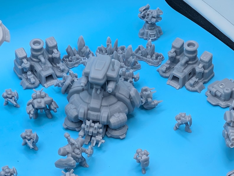 Terran Miniature Base - Deluxe (42 PC Set) - Starcraft Diorama - Etsy