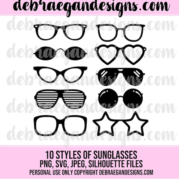 Sunglasses Svg - Etsy
