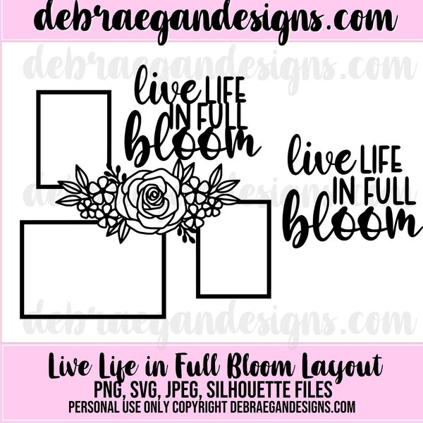 Scrapbook Layout - Etsy