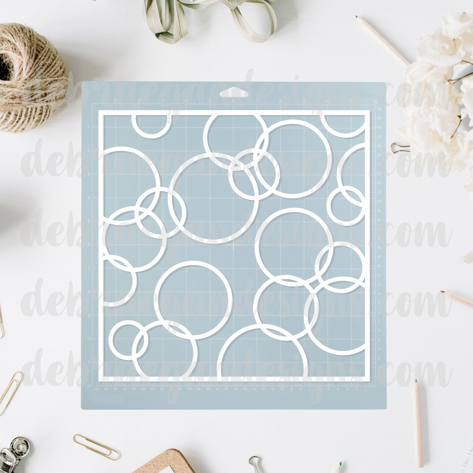 Open Circle Background Cut File - SVG, PNG, JPEG - Silhouette Cameo ...