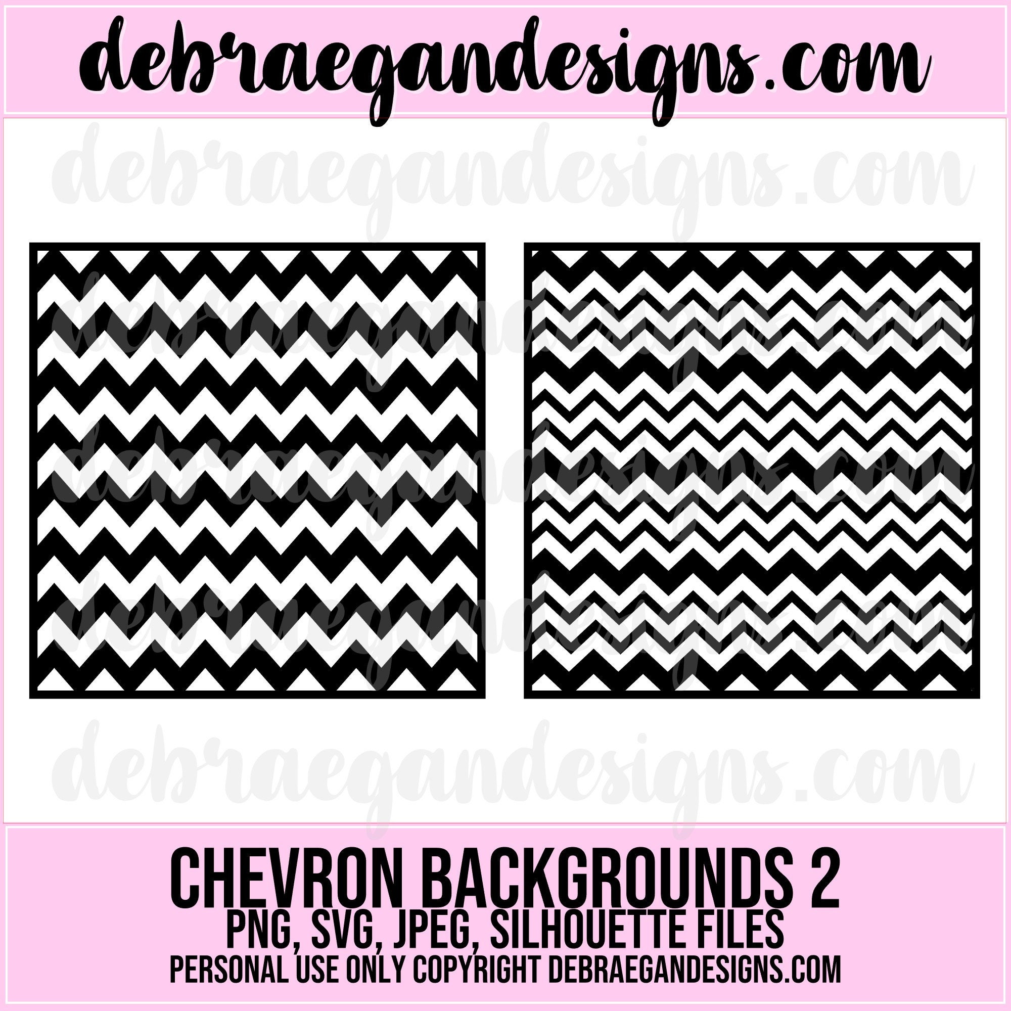 Chevron Backgrounds 2 - SVG, PNG, JPEG - Silhouette Cameo, Cricut - Cut File, Stencil ...
