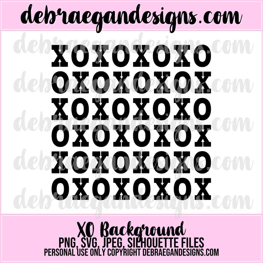 X0 Background Cut File - SVG, PNG, JPEG, Studio 3 - Silhouette Cameo ...