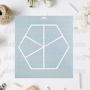 Hexagon Pie Charts Digital Cut File - 4 Styles - SVG, PNG, JPEG ...