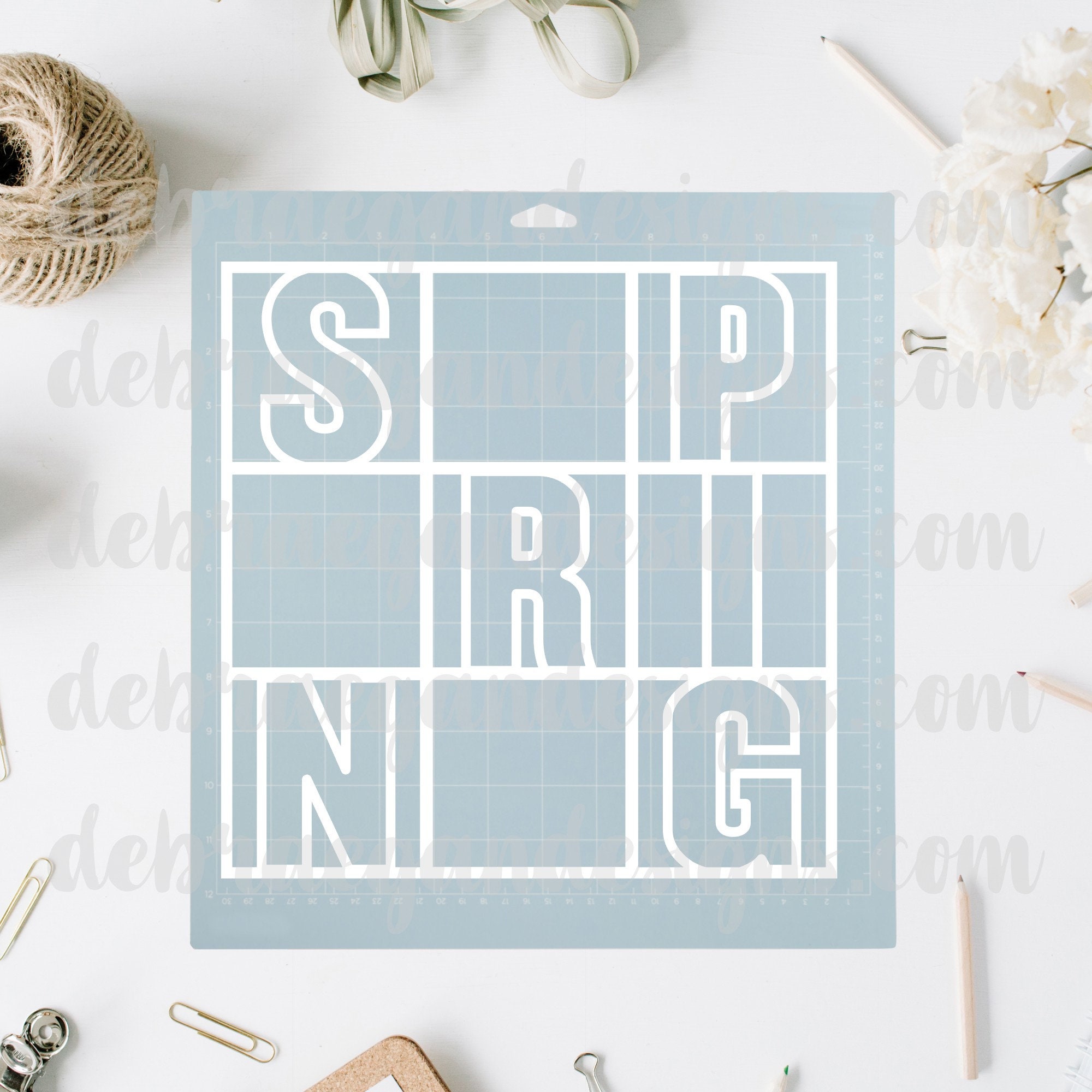 Seasons Grid Digital Cut File SVG, PNG, JPEG Cricut, Cameo Scrapbook ...