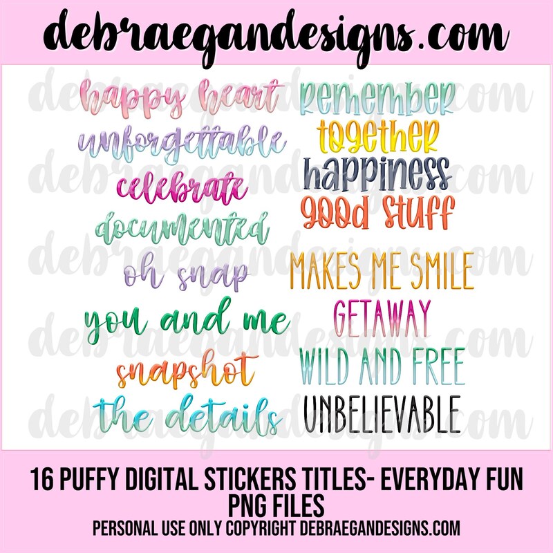 Puffy Custom Stickers - Etsy