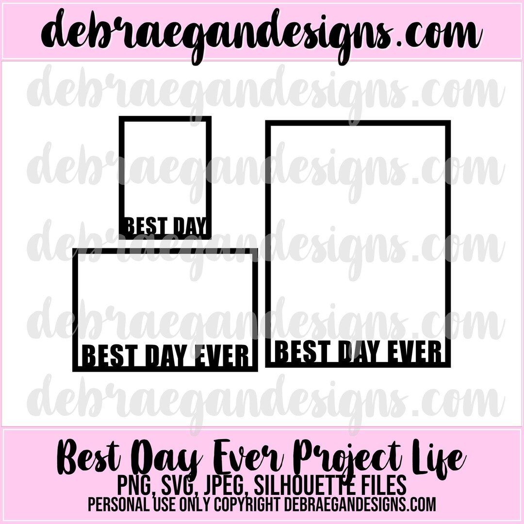 Best Day Ever Pocket Page Cut File - SVG, PNG, JPEG, Studio 3 ...