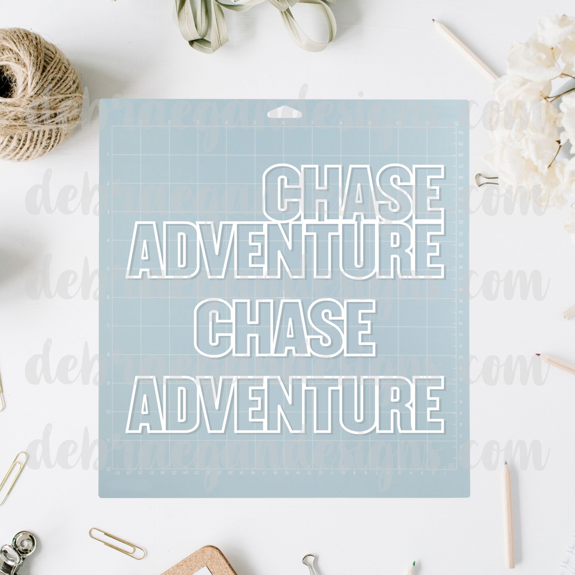 Chase Adventure Titles 2 Styles SVG, PNG, JPEG Silhouette Cameo, Cricut ...