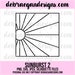 Sunburst 2 Digital Cut File - 12x12- SVG, PNG, JPEG - Silhouette Cameo ...
