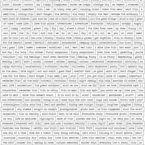 Everyday Tiny Words/phrases Printable - PDF, PNG, JPEG - Digital Tiny ...