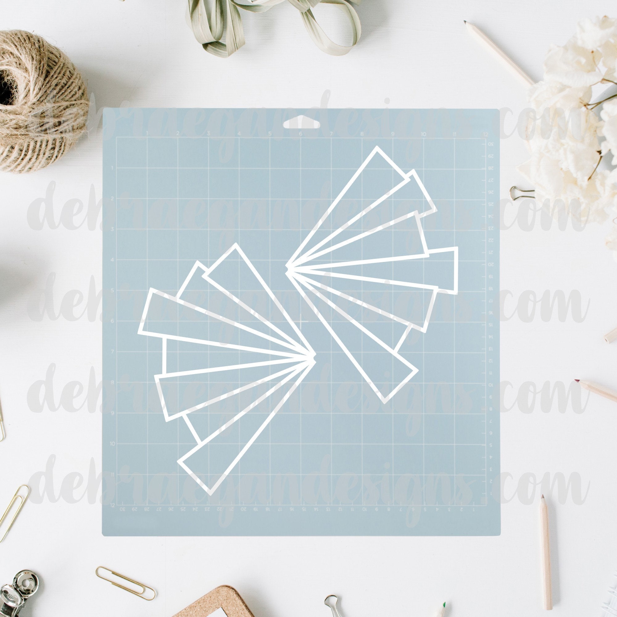 Circle of Wedges Digital Cut File SVG, PNG, JPEG Silhouette Cameo ...