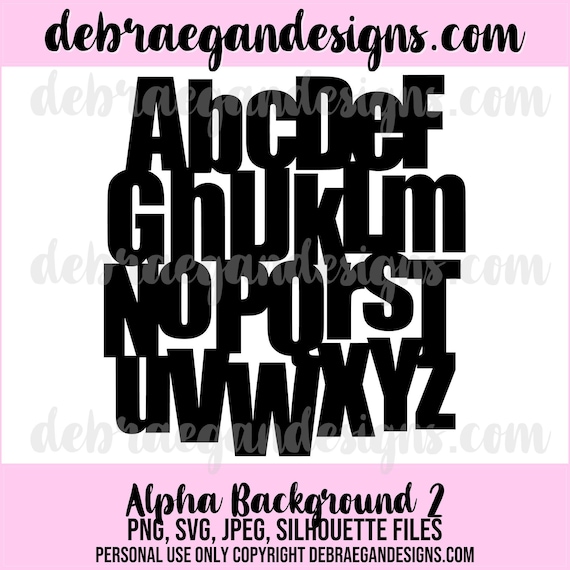 Alpha Background 2 Cut File SVG PNG JPEG Studio 3 | Etsy