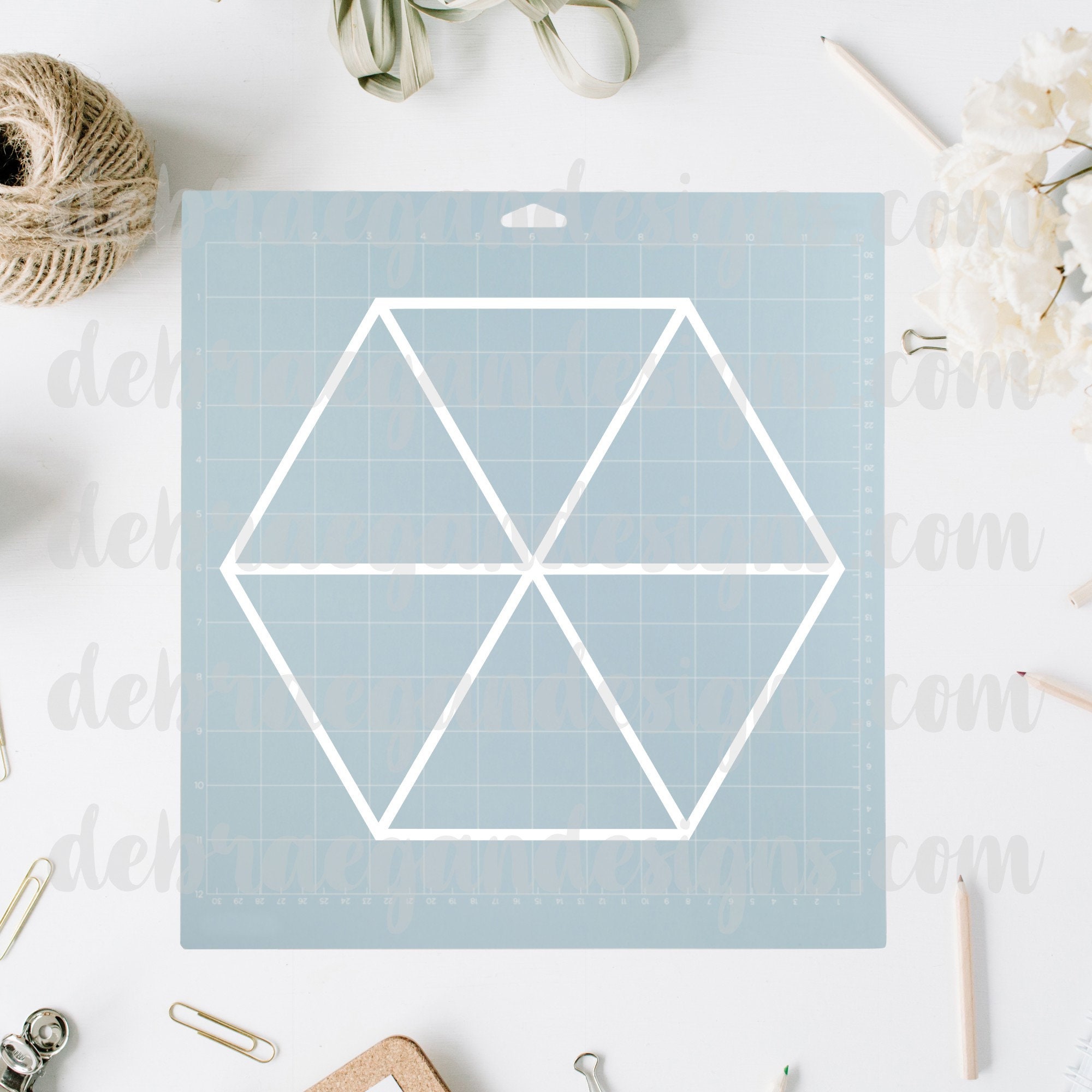 Hexagon Pie Charts Digital Cut File - 4 Styles - SVG, PNG, JPEG ...