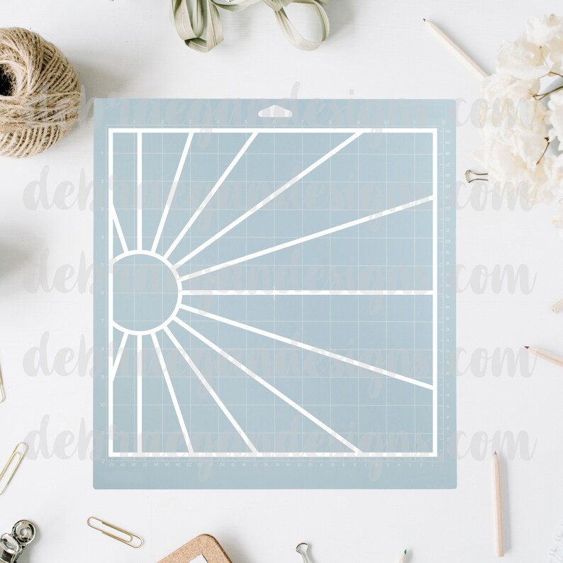 Sunburst 2 Digital Cut File 12x12 SVG, PNG, JPEG Silhouette Cameo ...