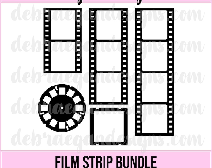 Film Strip Svg, Film Strip Cut Files for Cricut, Film Strip Clip Art ...