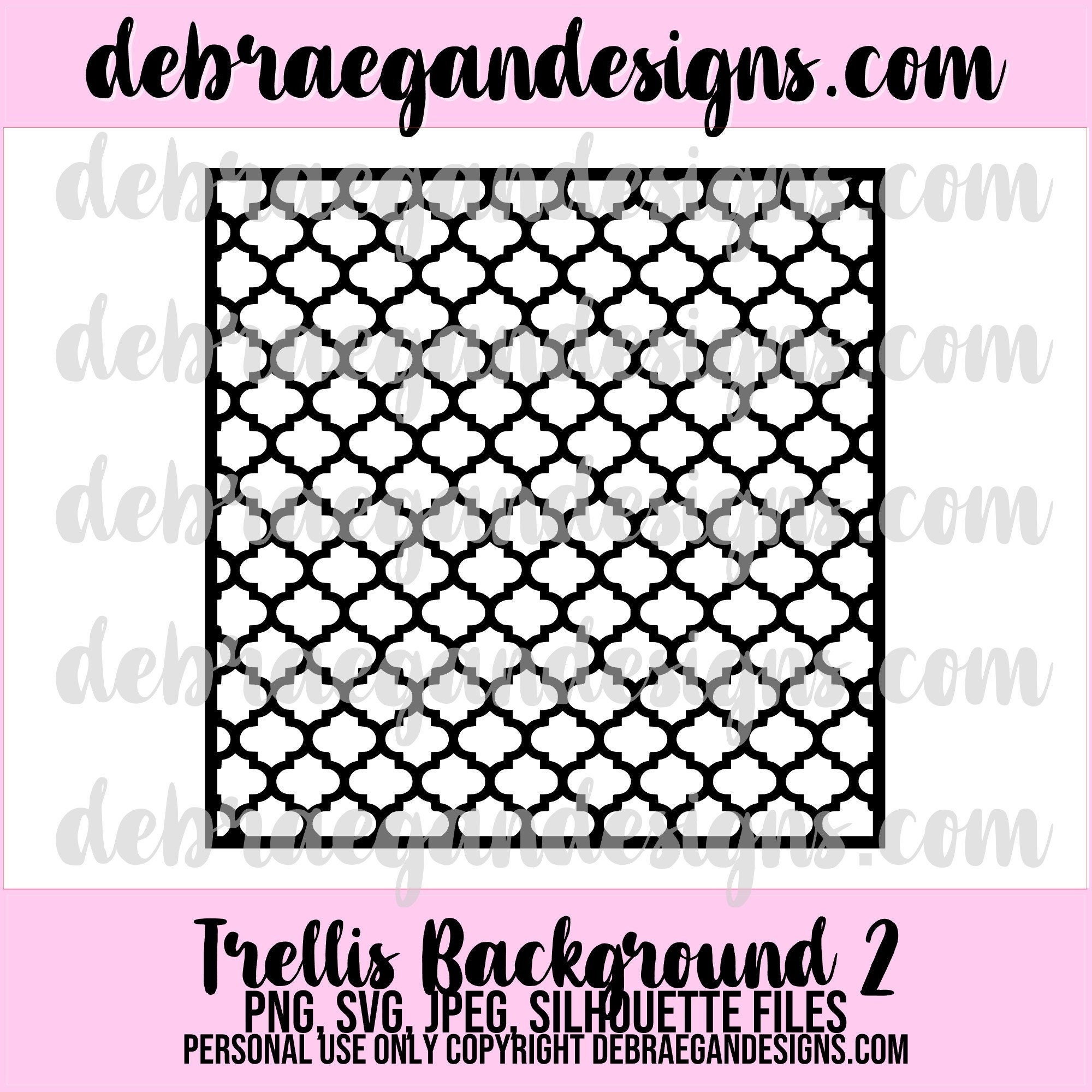 Trellis Background 2 Cut File - SVG, PNG, JPEG, Studio 3 - Silhouette ...