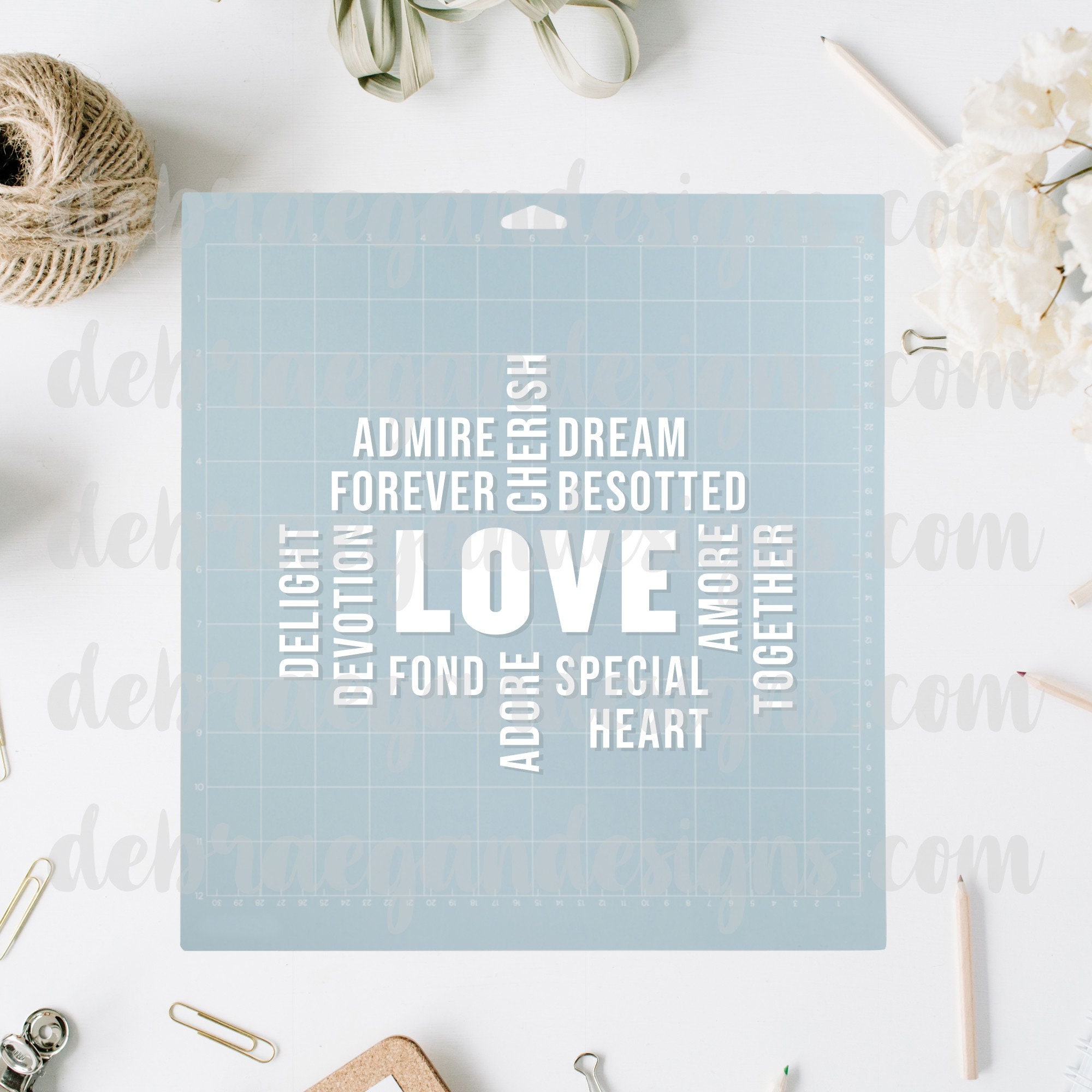 Love Word Art Cut File 2 Styles SVG, PNG, JPEG Silhouette Cameo, Cricut ...