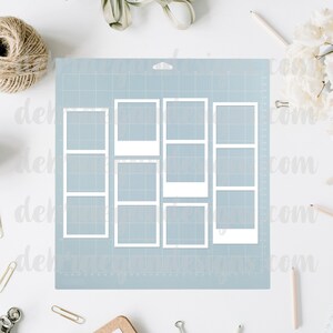 3x3 Photo Frame Strips - SVG, PNG, JPEG - Silhouette Cameo, Cricut ...