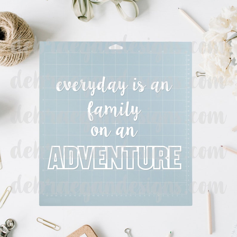 Adventure Titles Digital Cut File SVG, PNG, JPEG Silhouette Cameo ...