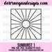 Sunburst 1 Digital Cut File - 12x12- SVG, PNG, JPEG - Silhouette Cameo ...