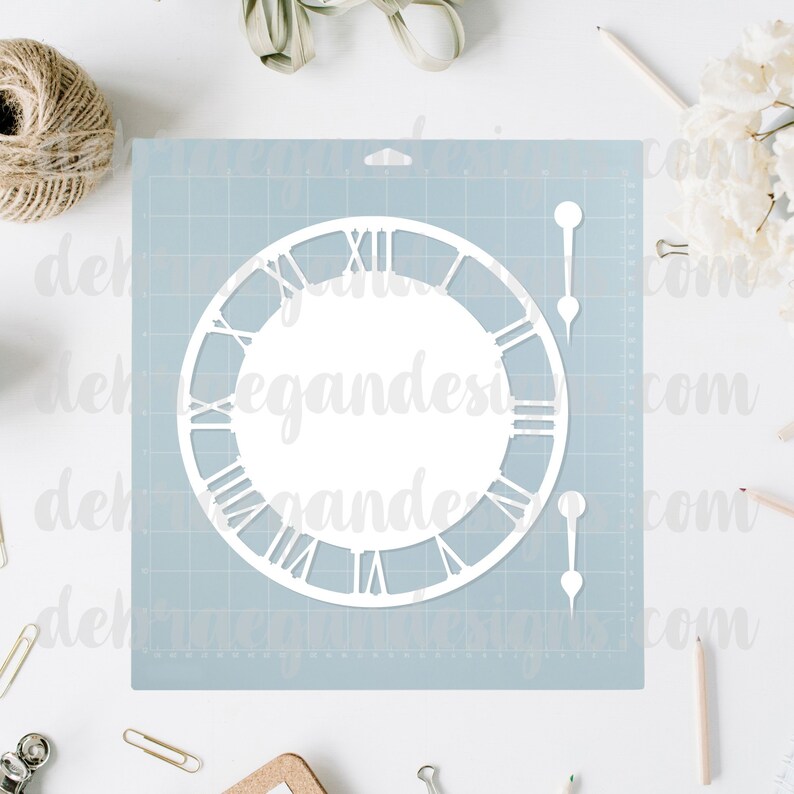 Roman Clocks 2 Styles SVG, PNG, JPEG Silhouette, Cricut Cut File ...