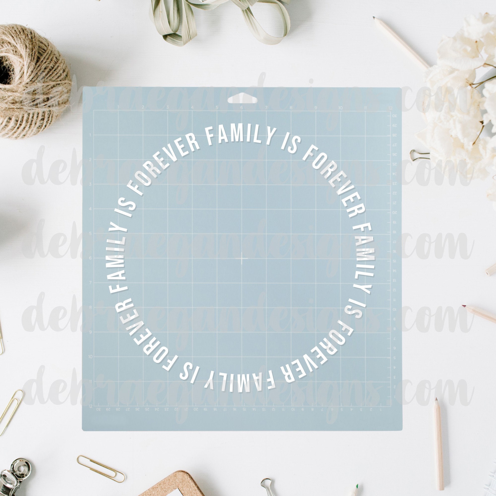 Family is Forever Circle - SVG, PNG, JPEG - Silhouette Cameo, Cricut ...