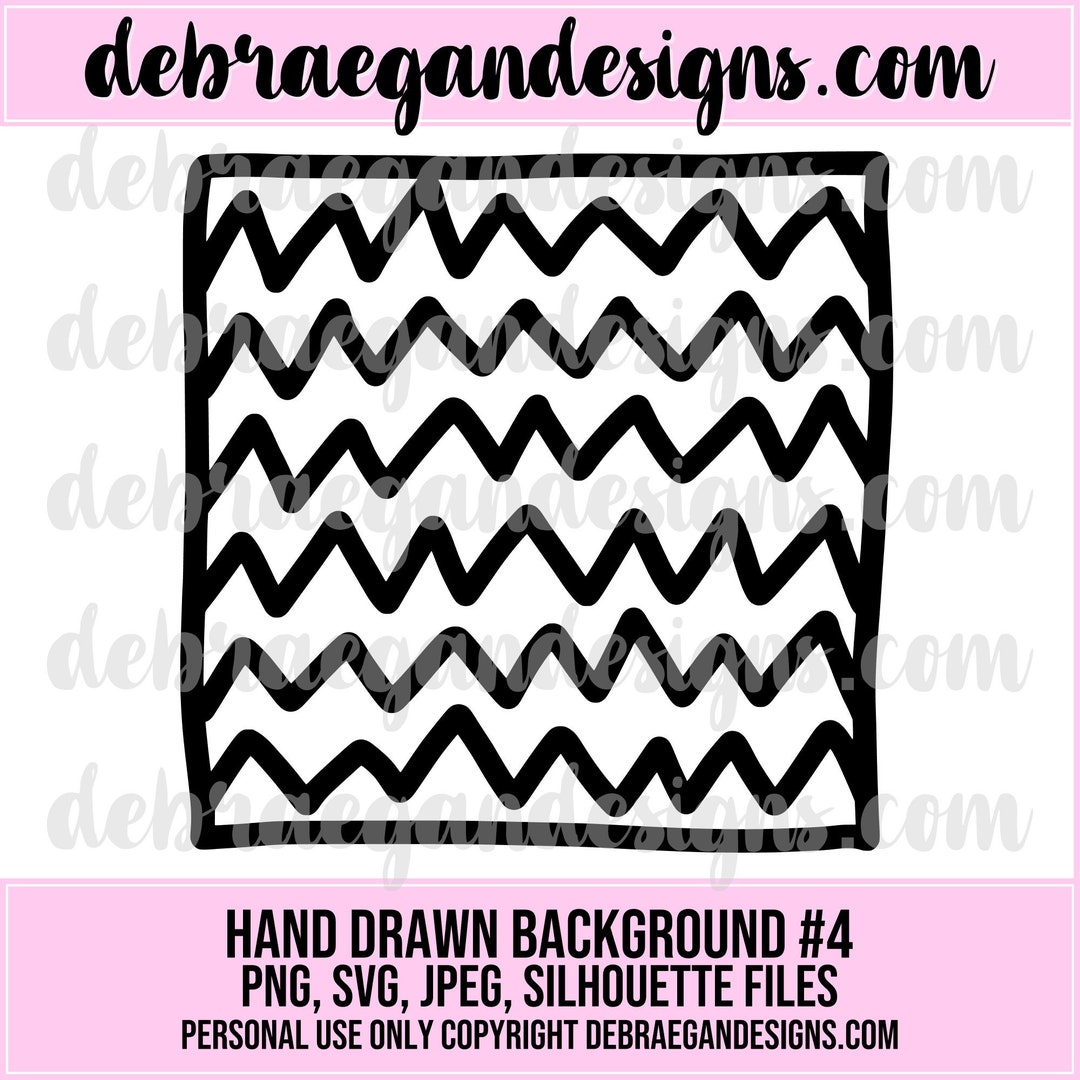Hand Drawn Background 4 - Hand Drawn SVG, PNG, JPEG - Zig Zag, Chevron ...