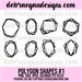 Polygon Shapes 1 Digital Cut File - 8 Styles. SVG, PNG - Geometric ...