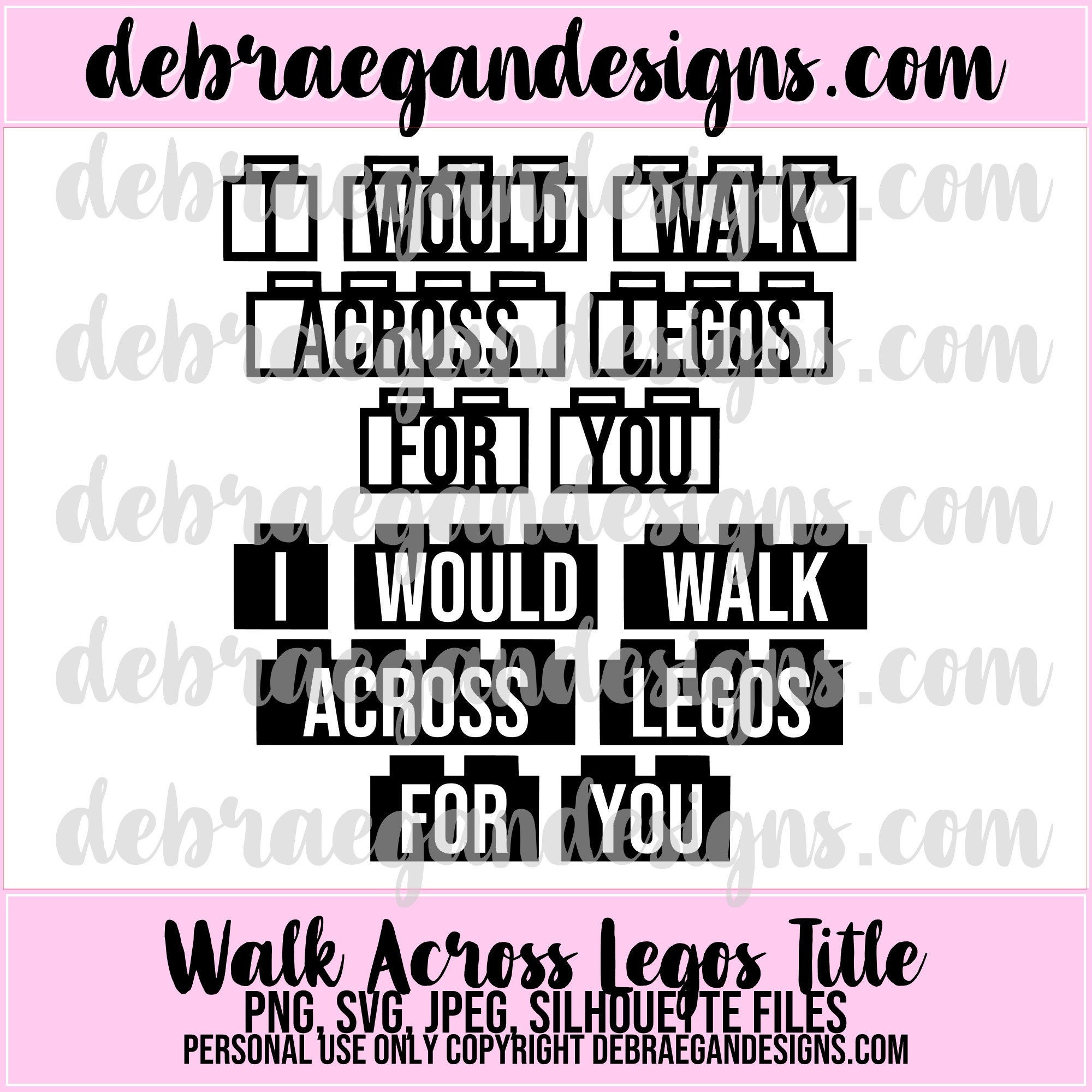 Walk Across Bricks for You 2 Styles SVG, PNG, JPEG Silhouette Cameo ...