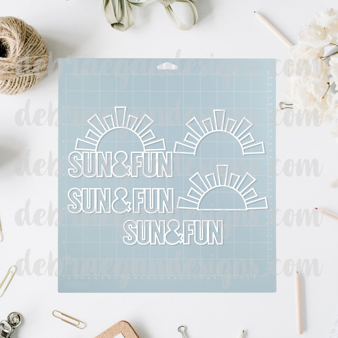Sun and Fun Title - Sun, Sun Rays SVG, PNG, JPEG - Silhouette Cameo ...
