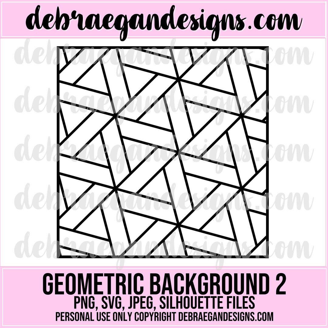Geometric Background 2 Digital Cut File - SVG, PNG - Background ...