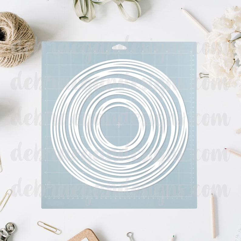 Nested Messy Circles - SVG, PNG, JPEG - Silhouette Cameo, Cricut - Cut ...