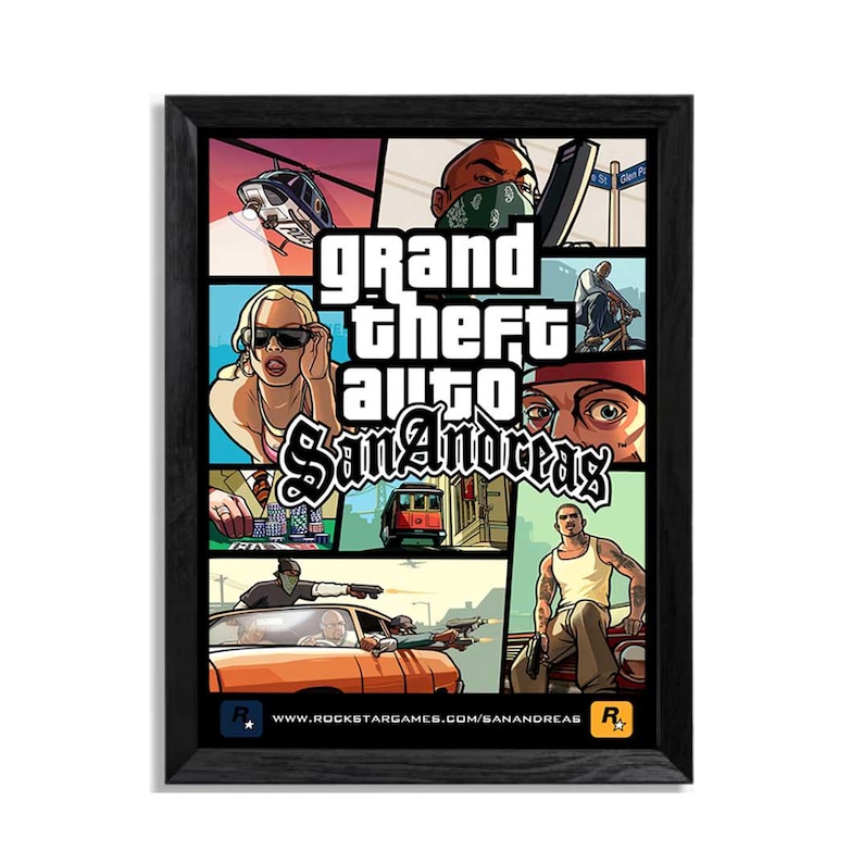 Grand Theft Auto: Sanandreas Poster Digital Print - Etsy